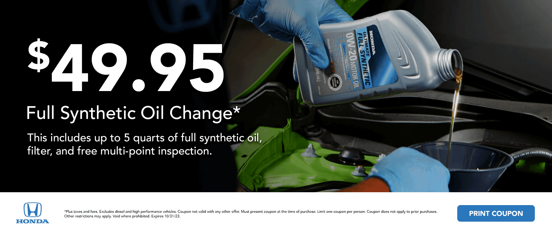 Auto Service Offers | Honda Service & Parts Coupon Near Cortland