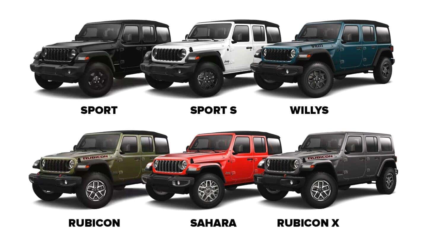 Jeep Wrangler Trim Levels | Edwards CDJR Village Pointe