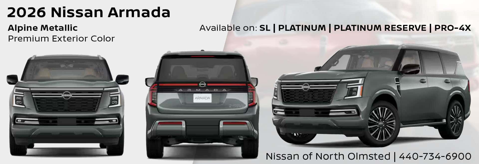 2026 Nissan Armada Exterior Colors | Nissan of North Olmsted