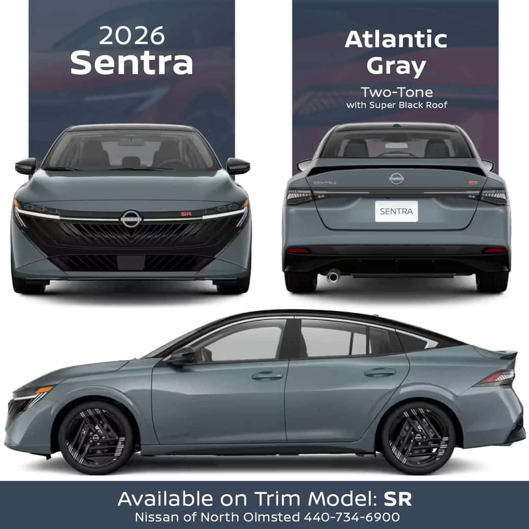 Two-Tone Atlantic Gray Metallic 2026 Nissan Sentra | Nissan of North ...