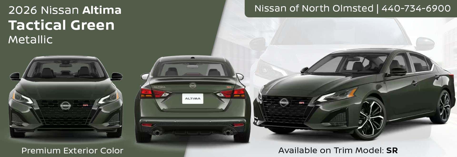 2026 Nissan Altima Tactical Green | Nissan of North Olmsted