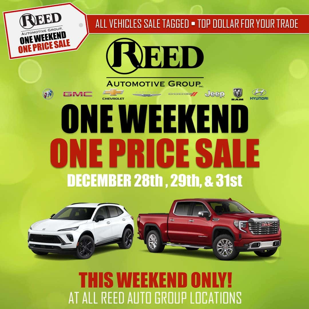 One Weekend One Price Sales Event | Reed Buick GMC