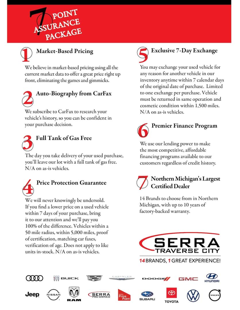 7 Point Inspection Package | Serra Traverse City