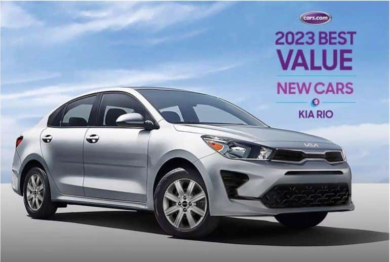 Kia Rio Wins 2023 Best Value Award from Cars.com | Smail Kia