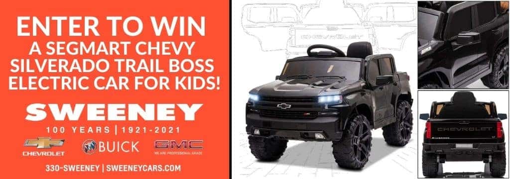 Enter to Win A Segmart Chevy Silverado Trail Boss Electric Car for Kids ...