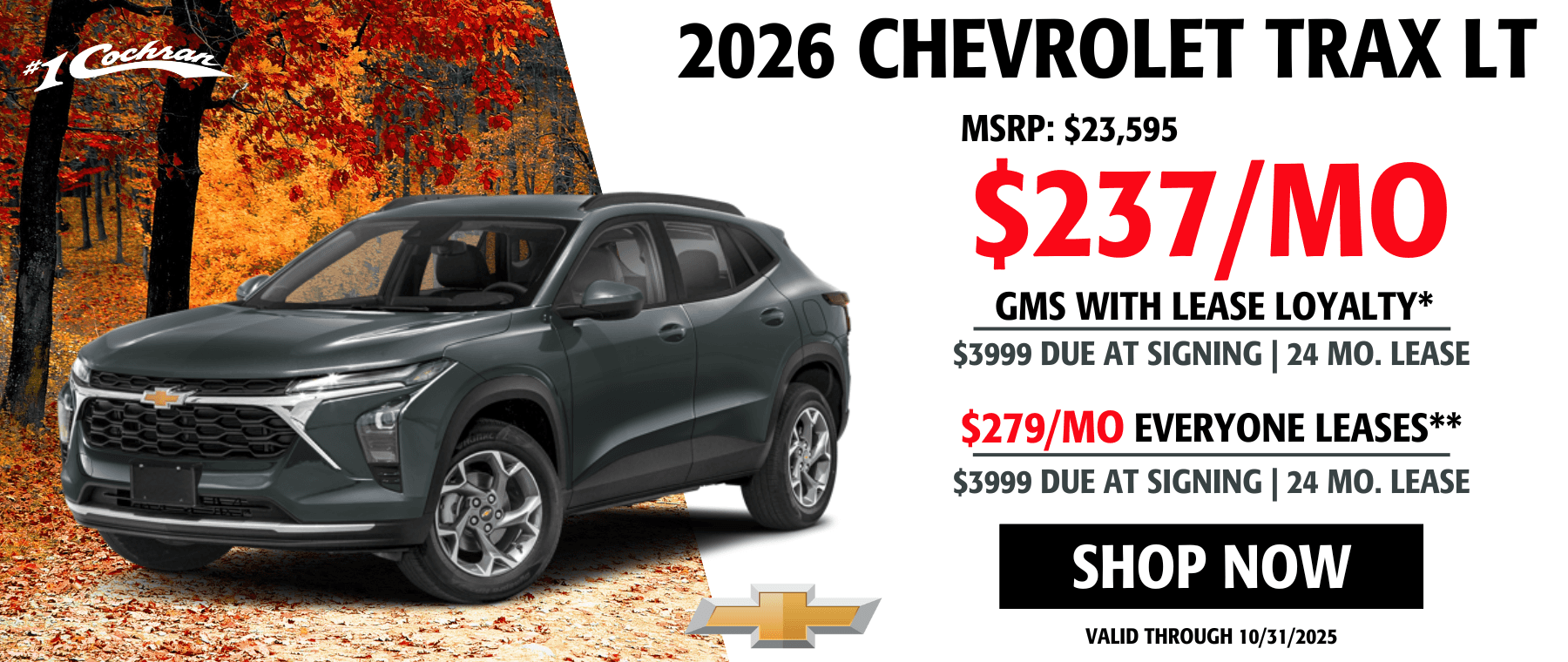 Chevy Lease Deals in Youngstown, OH | Equinox, Silverado, Trax & More