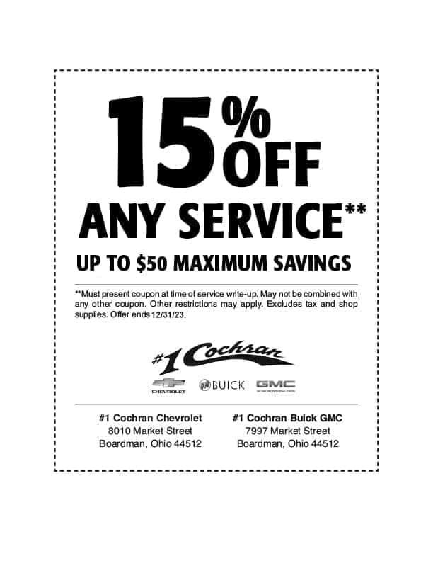 15% Off Service Coupon Offer | #1 Cochran Cars