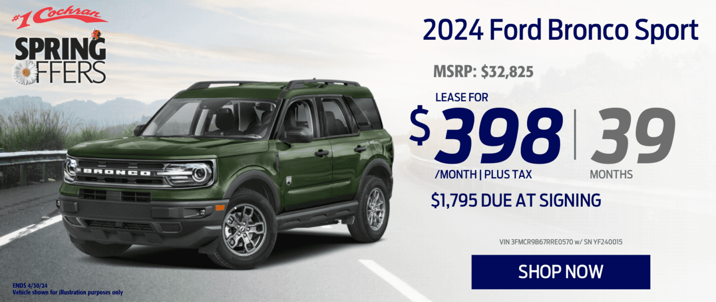 Ford Lease Deals & New Car Incentives | #1 Cochran Cars