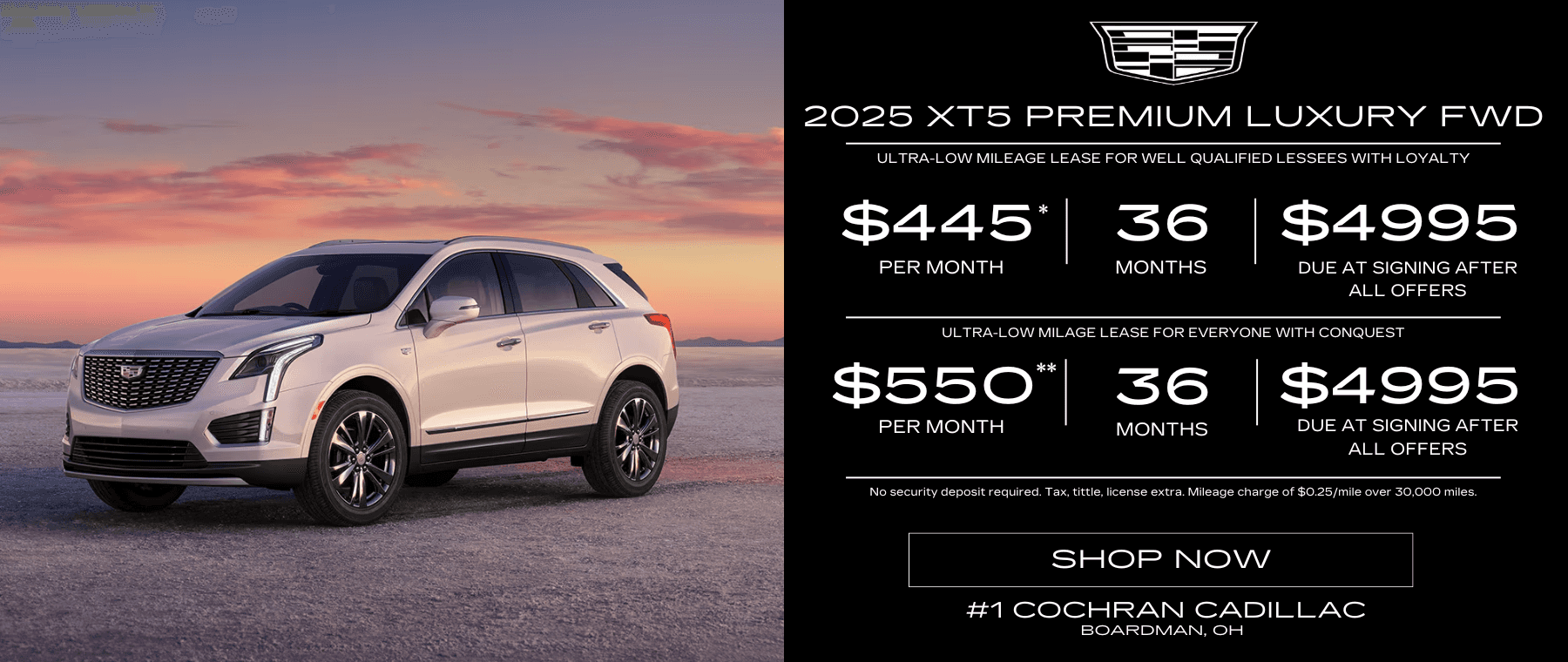 Current New Cadillac Specials Offers | #1 Cochran Cadillac Youngstown