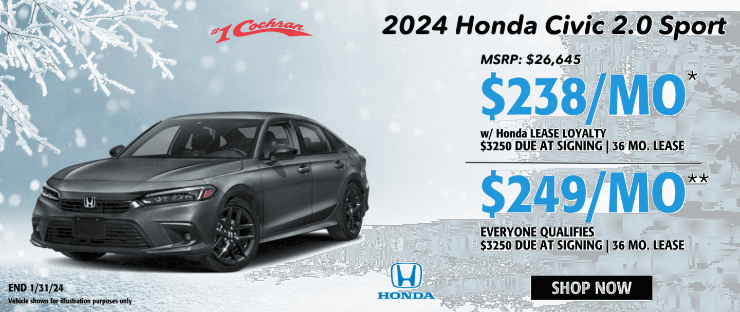 Honda Lease Deals & New Car Incentives | #1 Cochran Cars