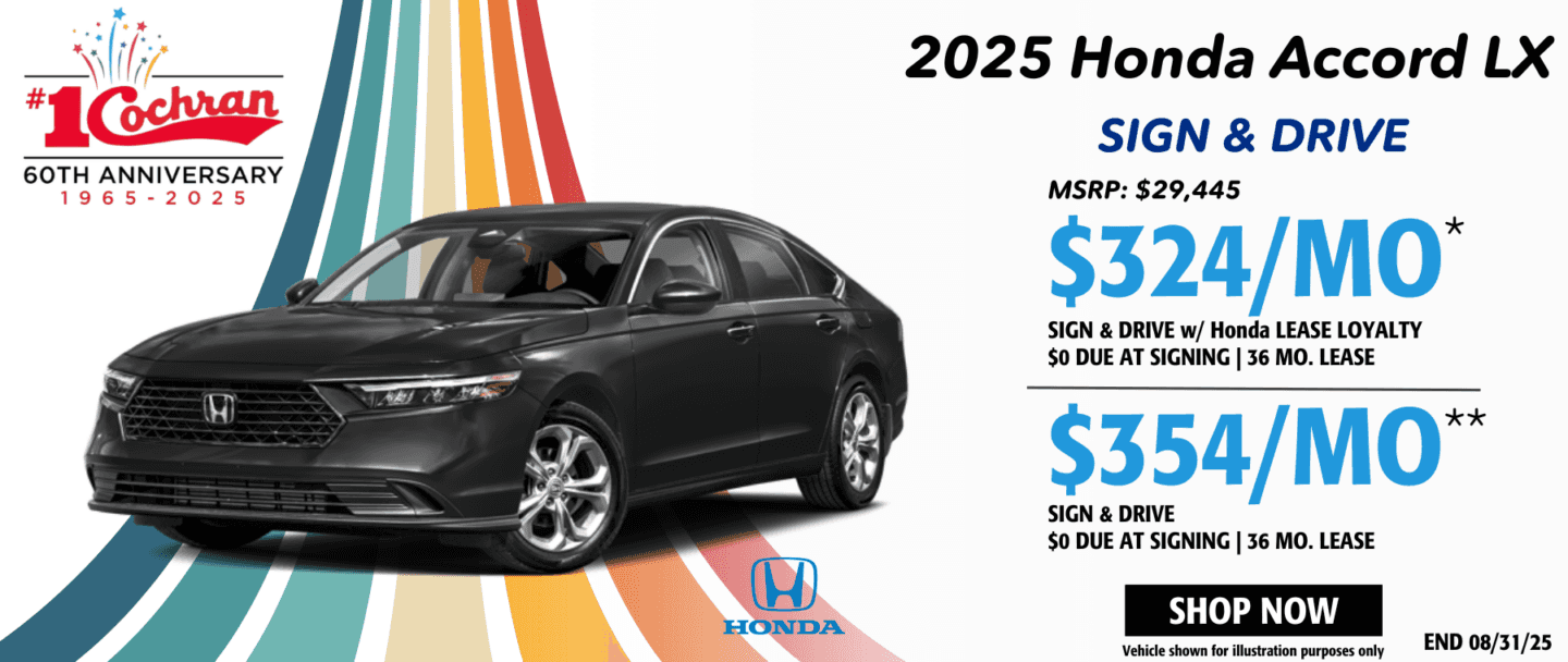 Honda Lease Deals & New Car Incentives | #1 Cochran Cars