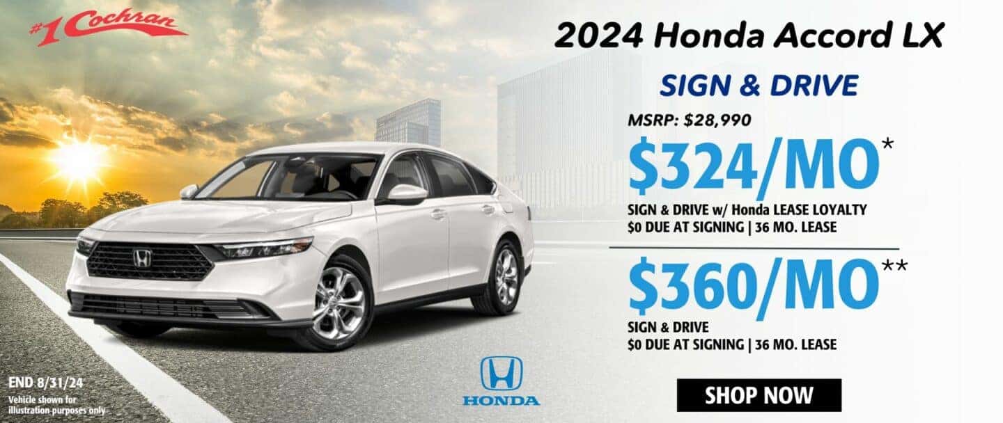 Honda Lease Deals & New Car Incentives | #1 Cochran Cars