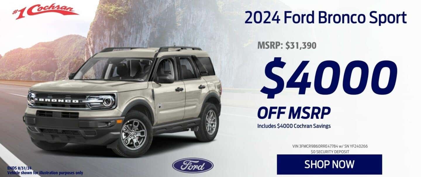 Ford Lease Deals & New Car Incentives | #1 Cochran Cars