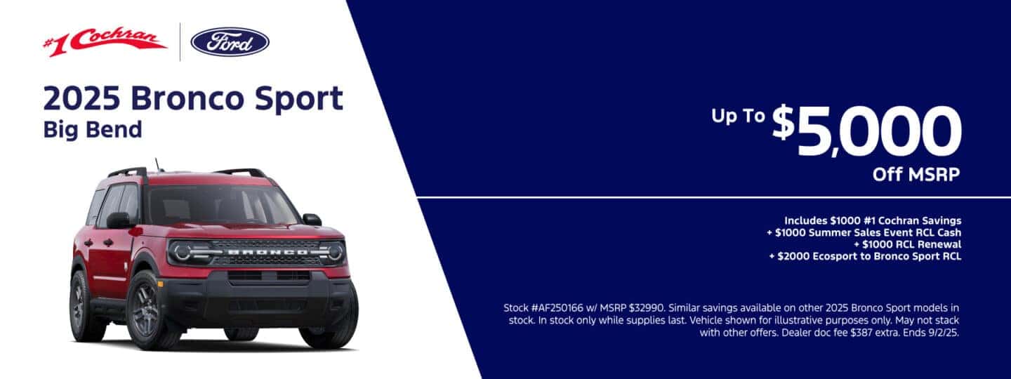 Ford Lease Deals & New Car Incentives | #1 Cochran Cars