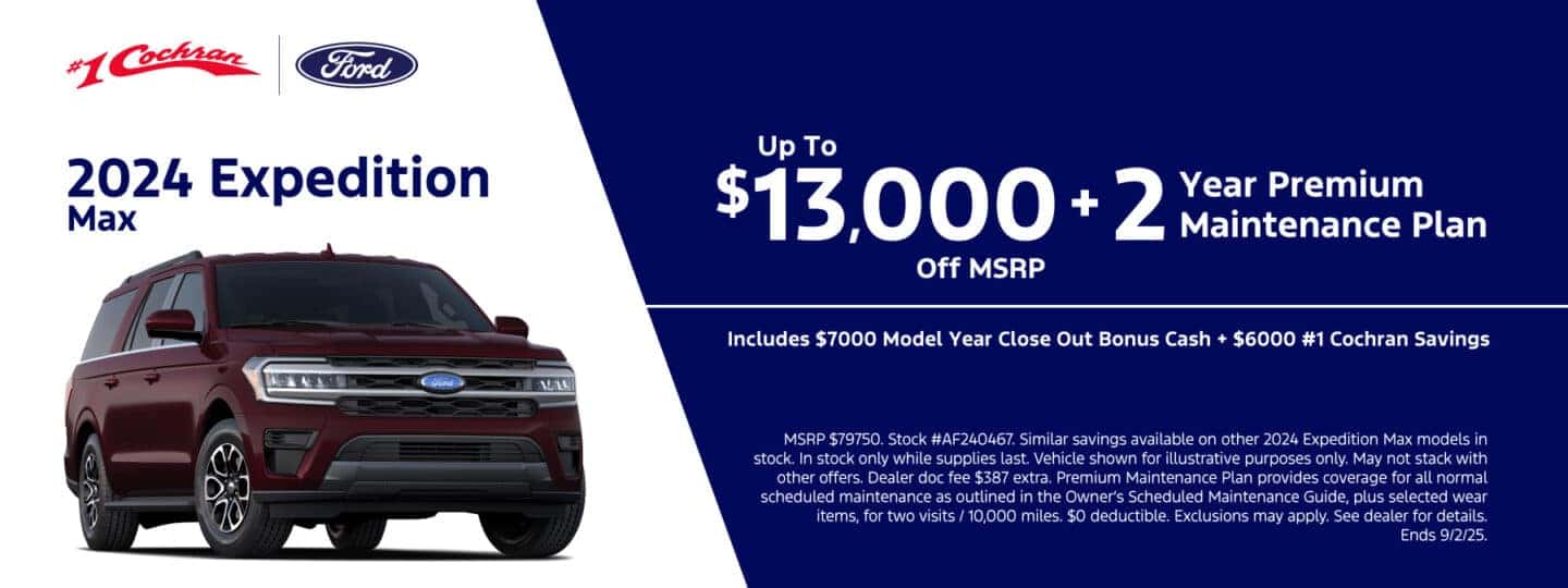 Ford Lease Deals & New Car Incentives | #1 Cochran Cars