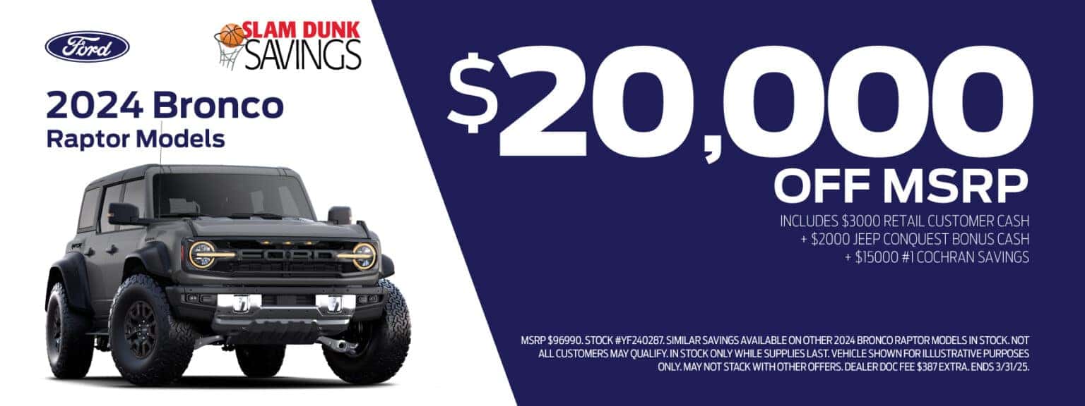 Ford Lease Deals & New Car Incentives | #1 Cochran Cars