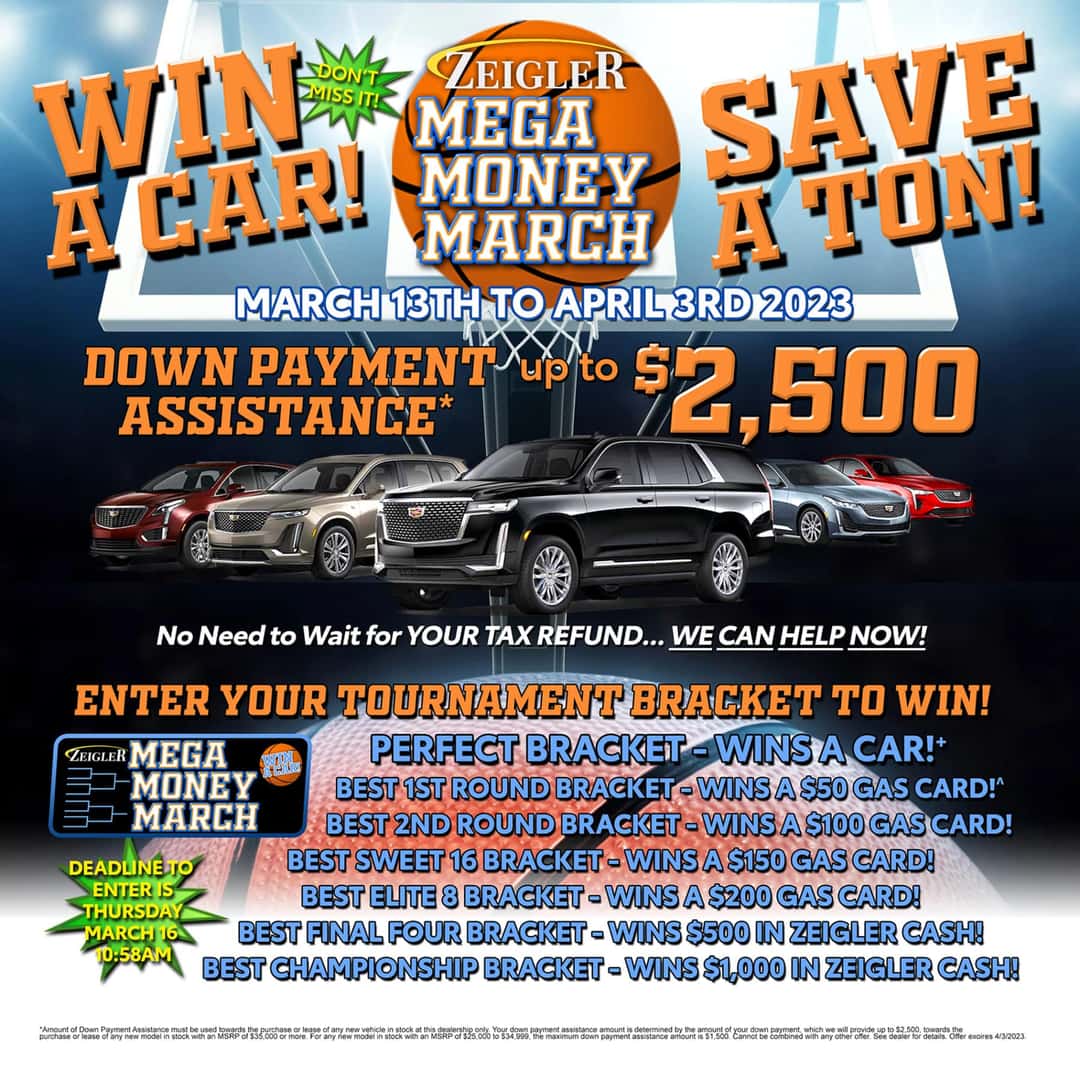 Zeigler Mega Money March | Zeigler Cadillac of Lincolnwood
